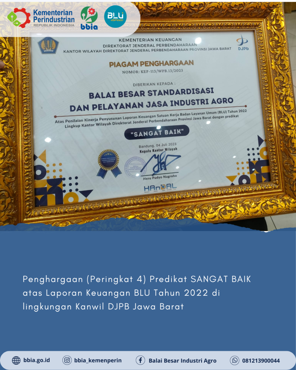 BBSPJIA Terima Penghargaan Dari Kanwil DJPB Jawa Barat - BBSPJIA
