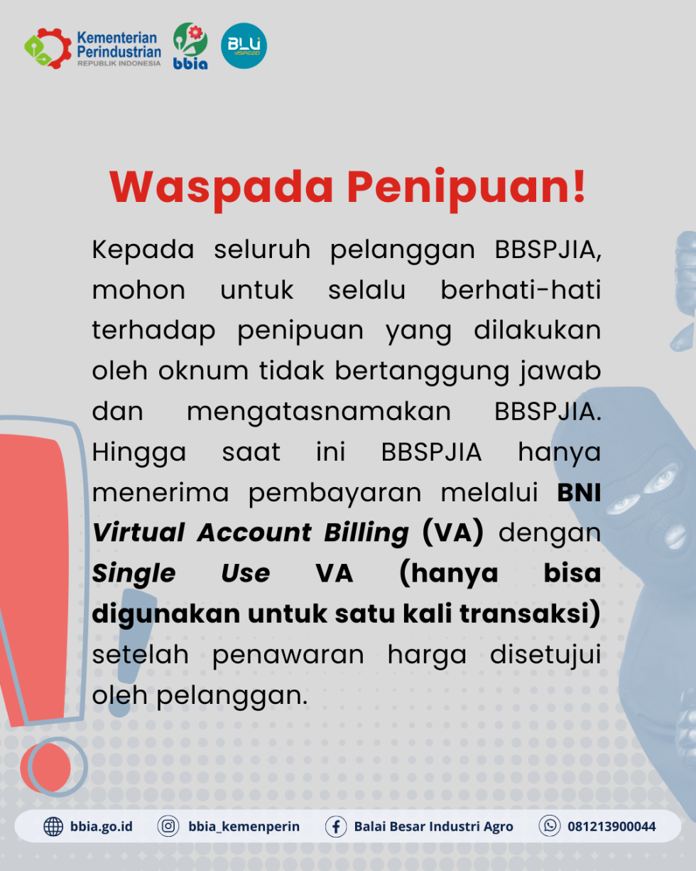 WASPADA PENIPUAN! - BBSPJIA